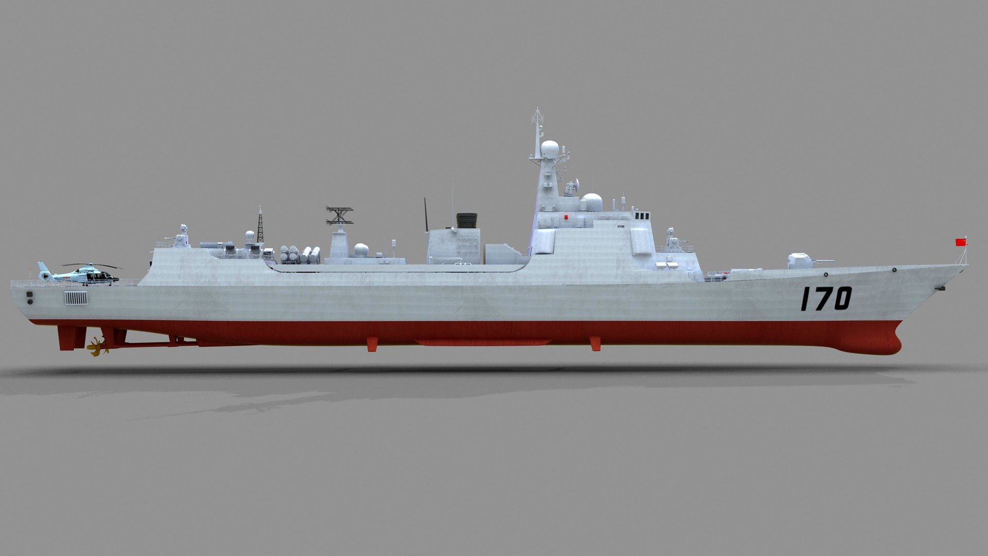 Chinese Type 052c Destroyer 3D Model - TurboSquid 1485390