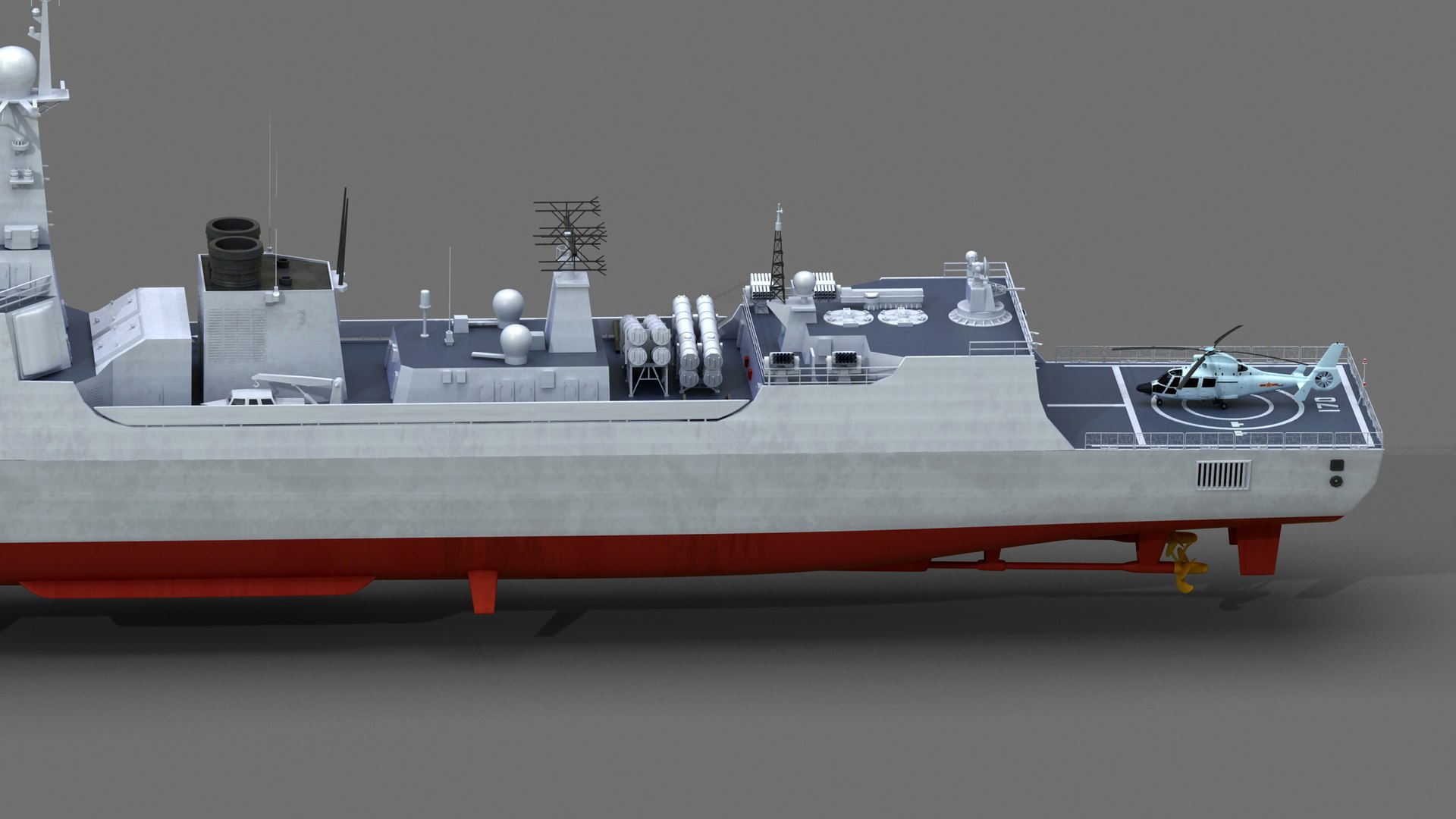 Chinese Type 052c Destroyer 3D Model - TurboSquid 1485390