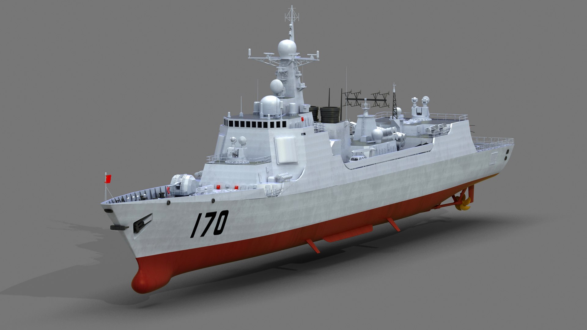 Chinese Type 052c Destroyer 3D Model - TurboSquid 1485390