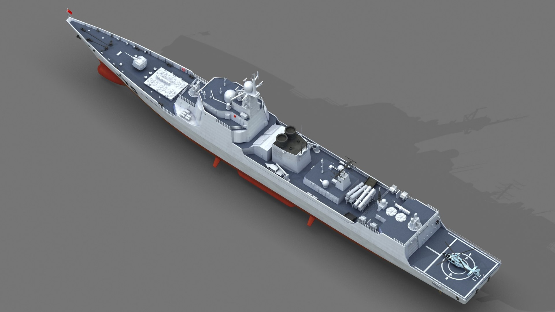 Chinese Type 052c Destroyer 3D Model - TurboSquid 1485390