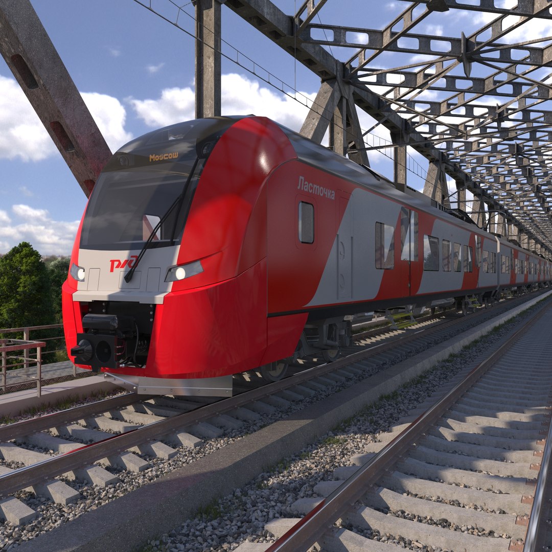 siemens desiro rus 3d model