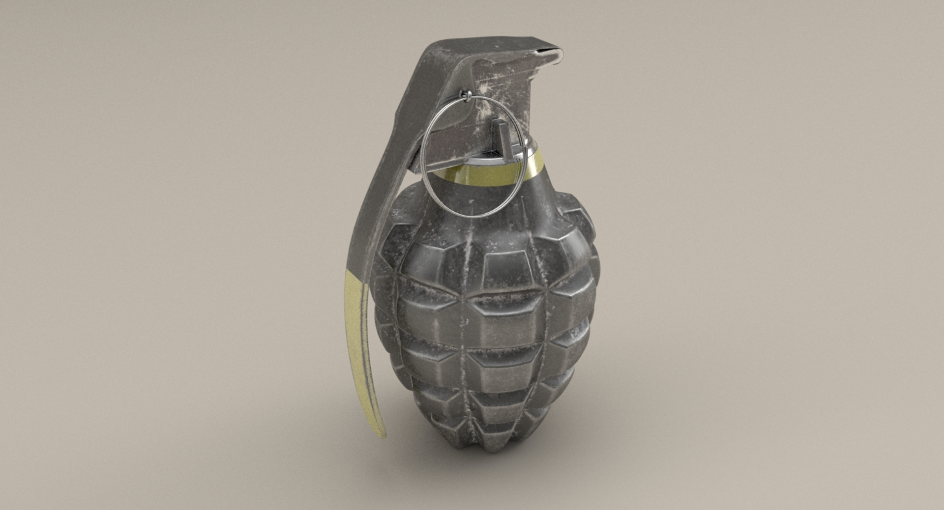 3D hand grenade mk2 2 model - TurboSquid 1239518