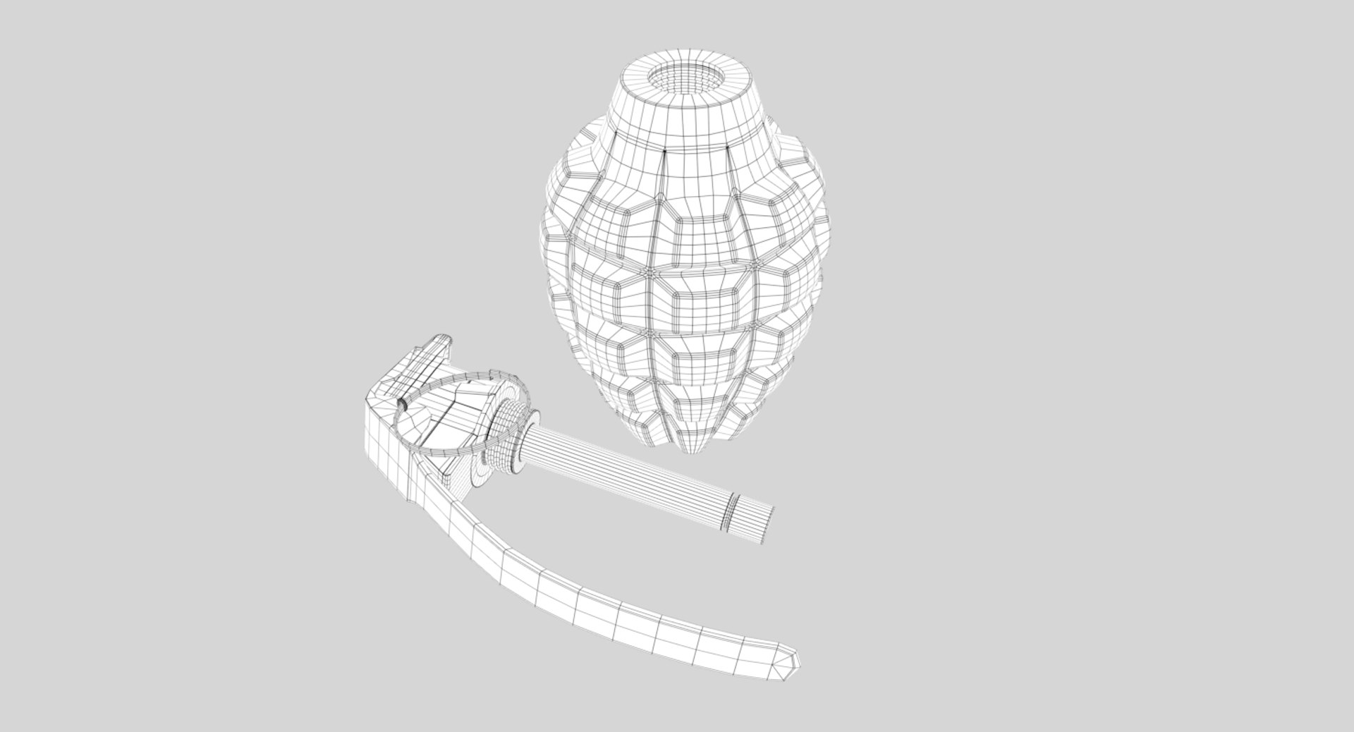 3D hand grenade mk2 2 model - TurboSquid 1239518