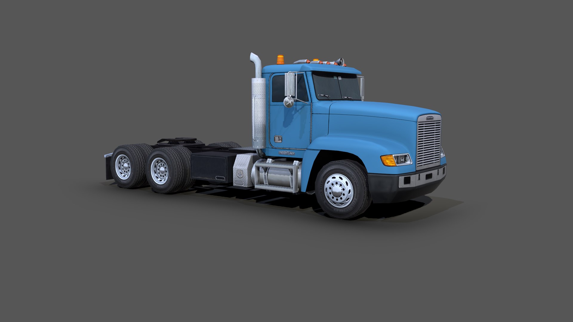 3D Model Freightliner FLD 120 2000 Semi Truck - TurboSquid 2112496