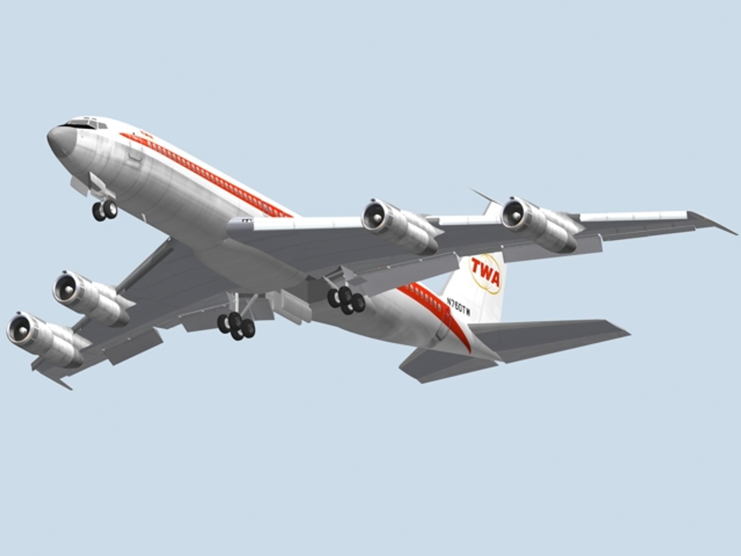 3ds b 707-300 twa 707