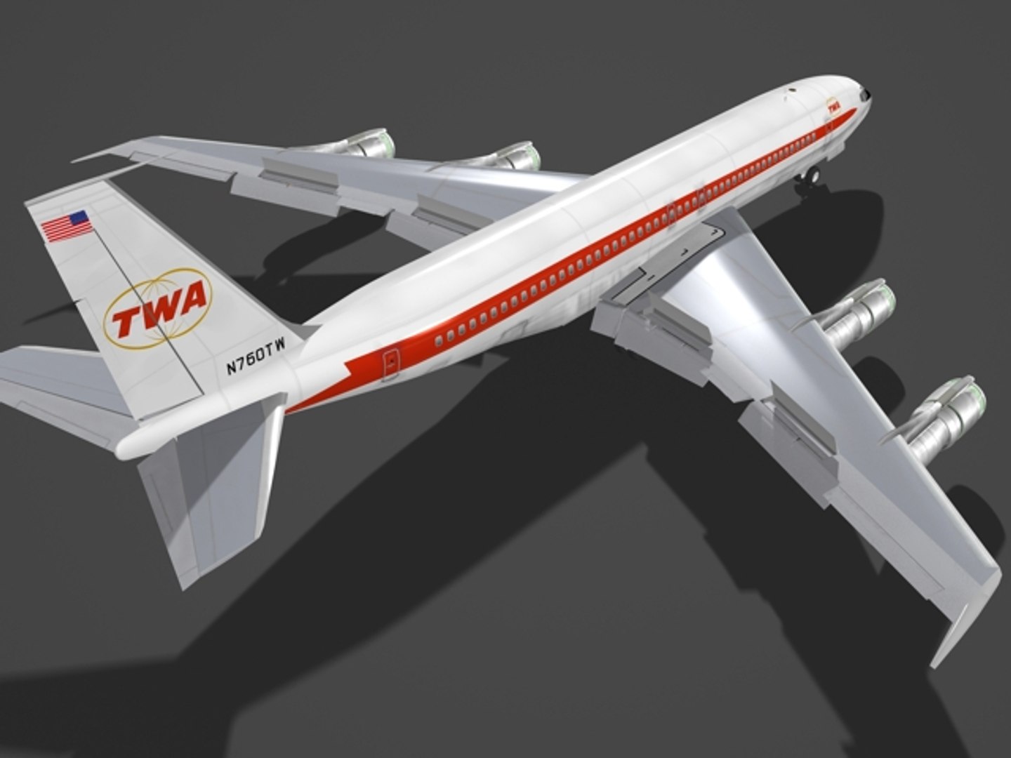 3ds b 707-300 twa 707