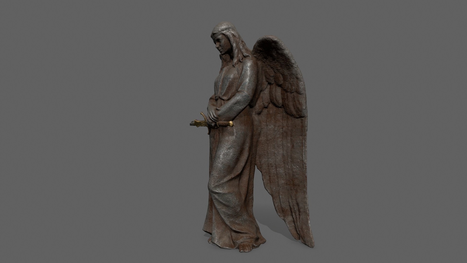Angel Statue 1 3D Model - TurboSquid 2029028