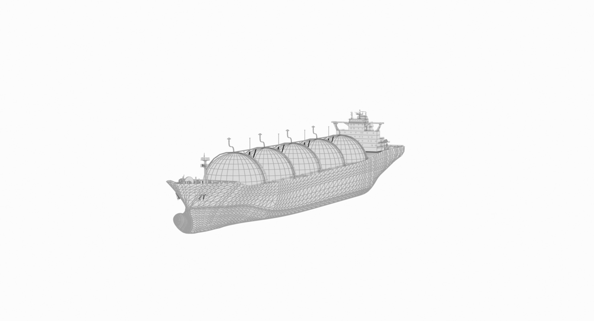 lng vessel 3d model