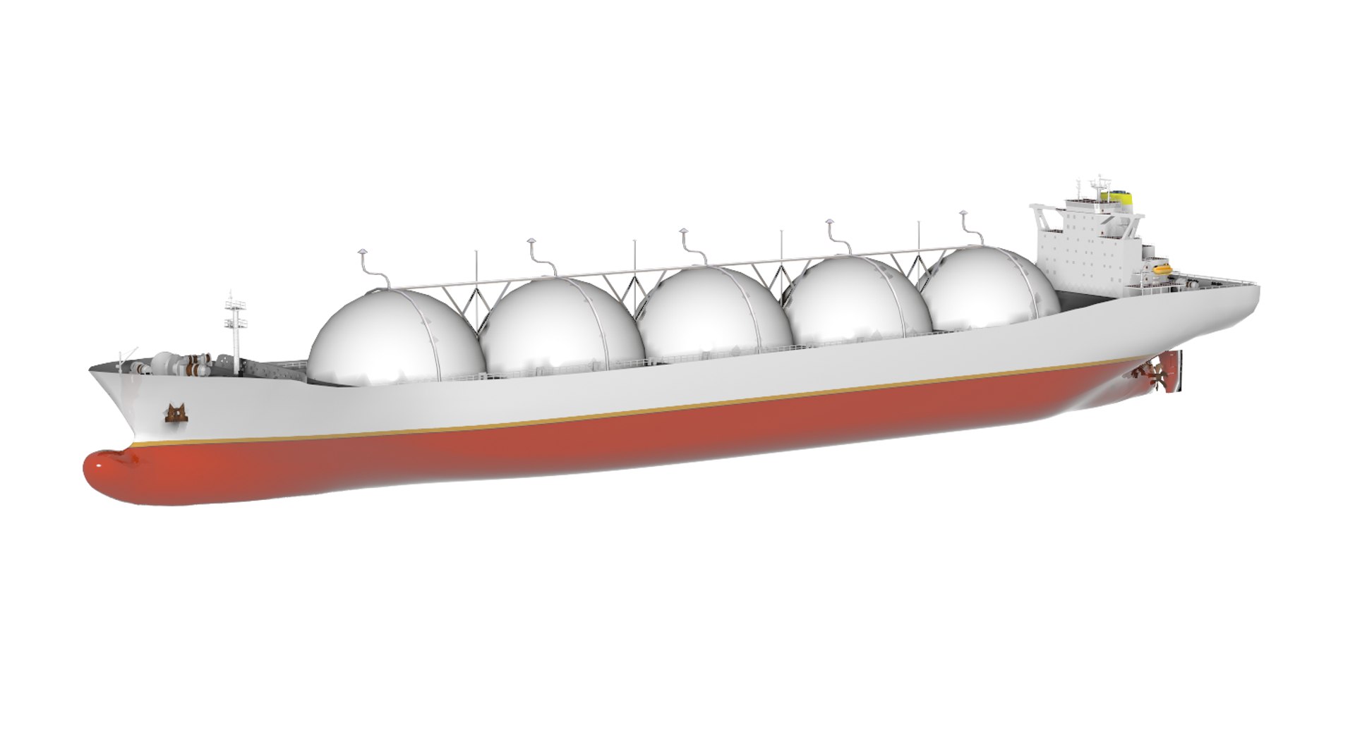 lng vessel 3d model