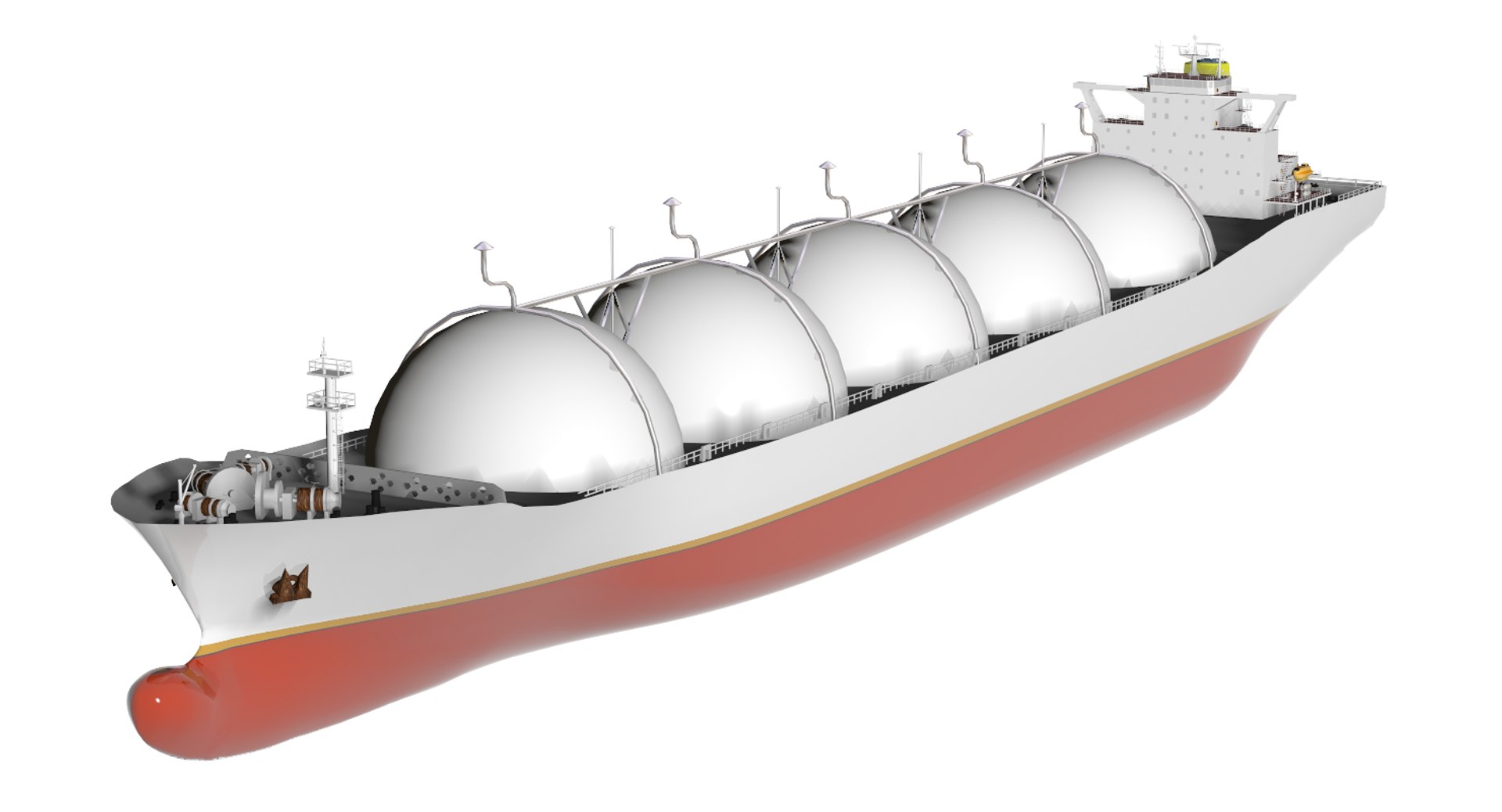 lng vessel 3d model