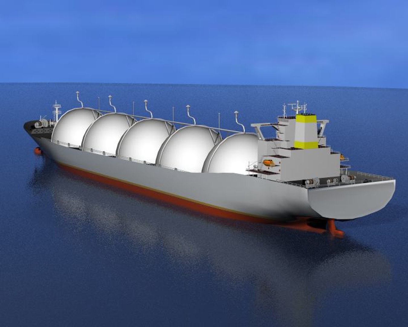 lng vessel 3d model