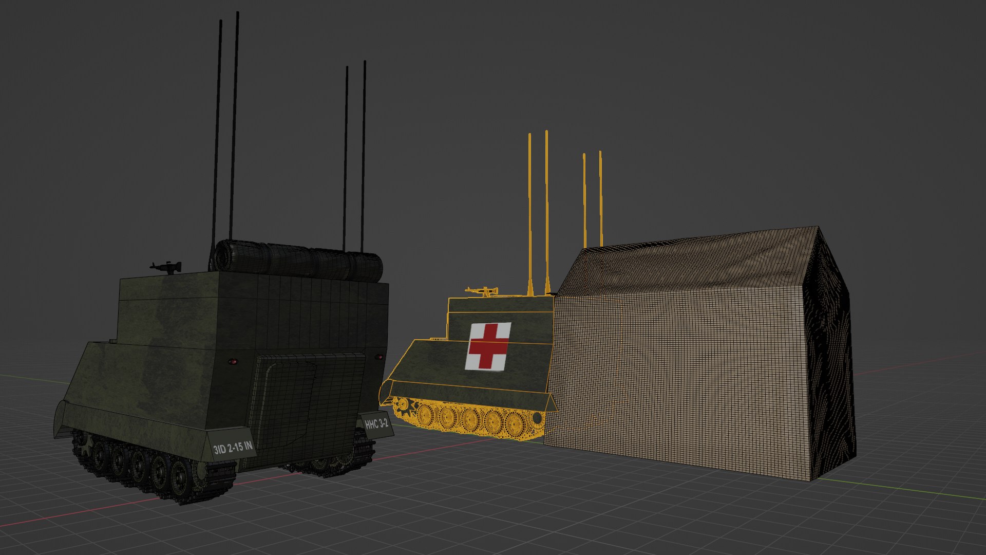 3D M577 US Army Tracked Command Vehicle Model - TurboSquid 2375519