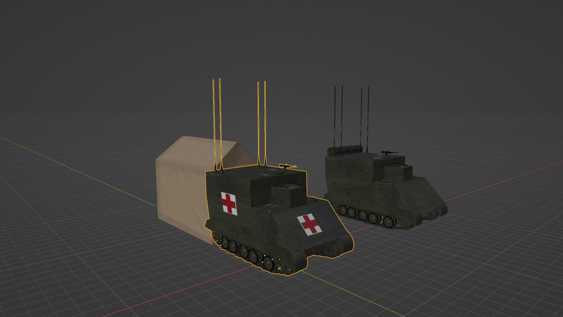 3D M577 US Army Tracked Command Vehicle Model - TurboSquid 2375519