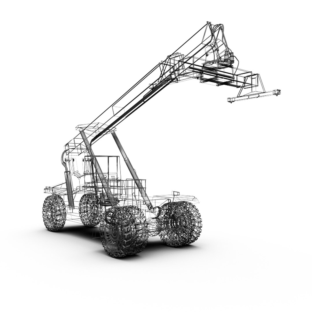 3d model reach stacker