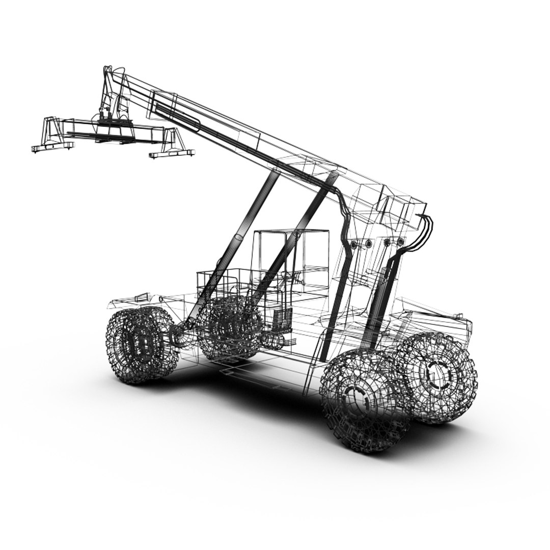 3d model reach stacker