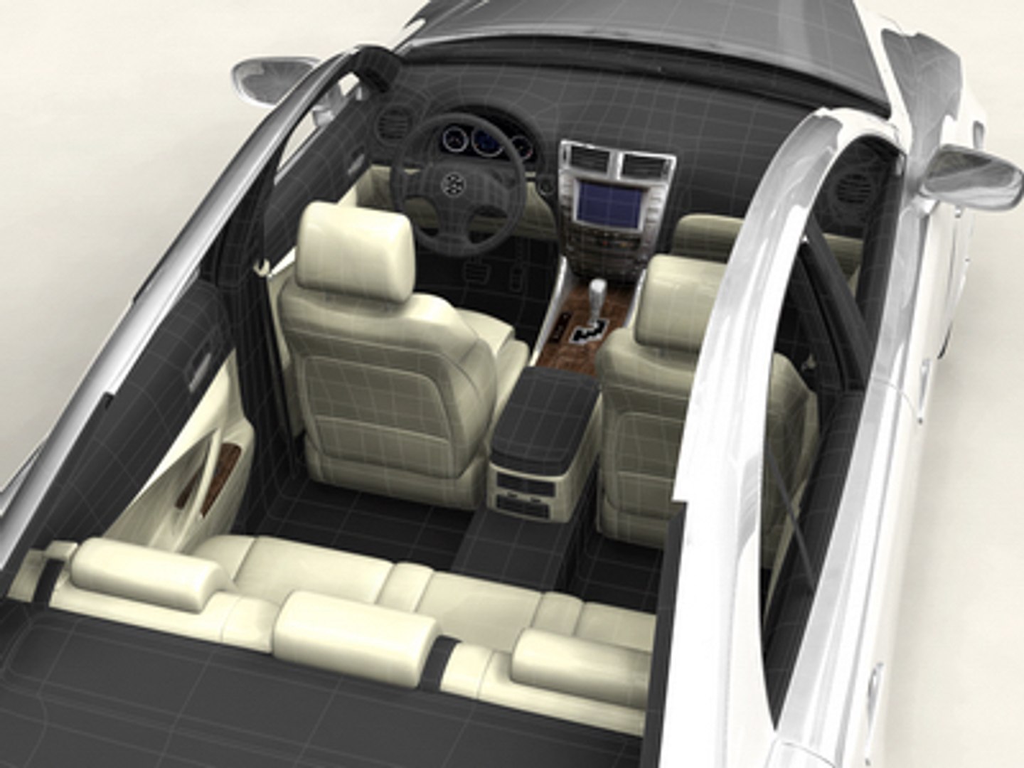 Generic Car Middle Class Interior 3d 3ds