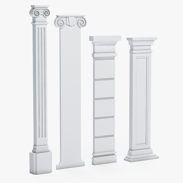 3d columns model
