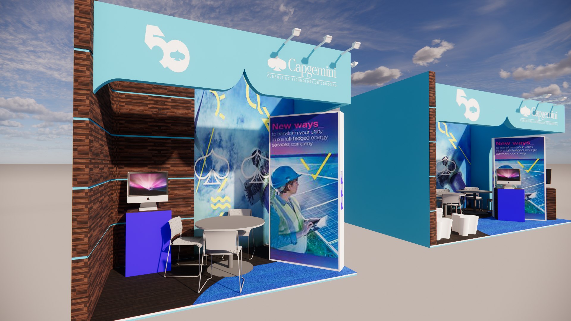 3D Model Booth Exhibition-A6 - TurboSquid 2100659