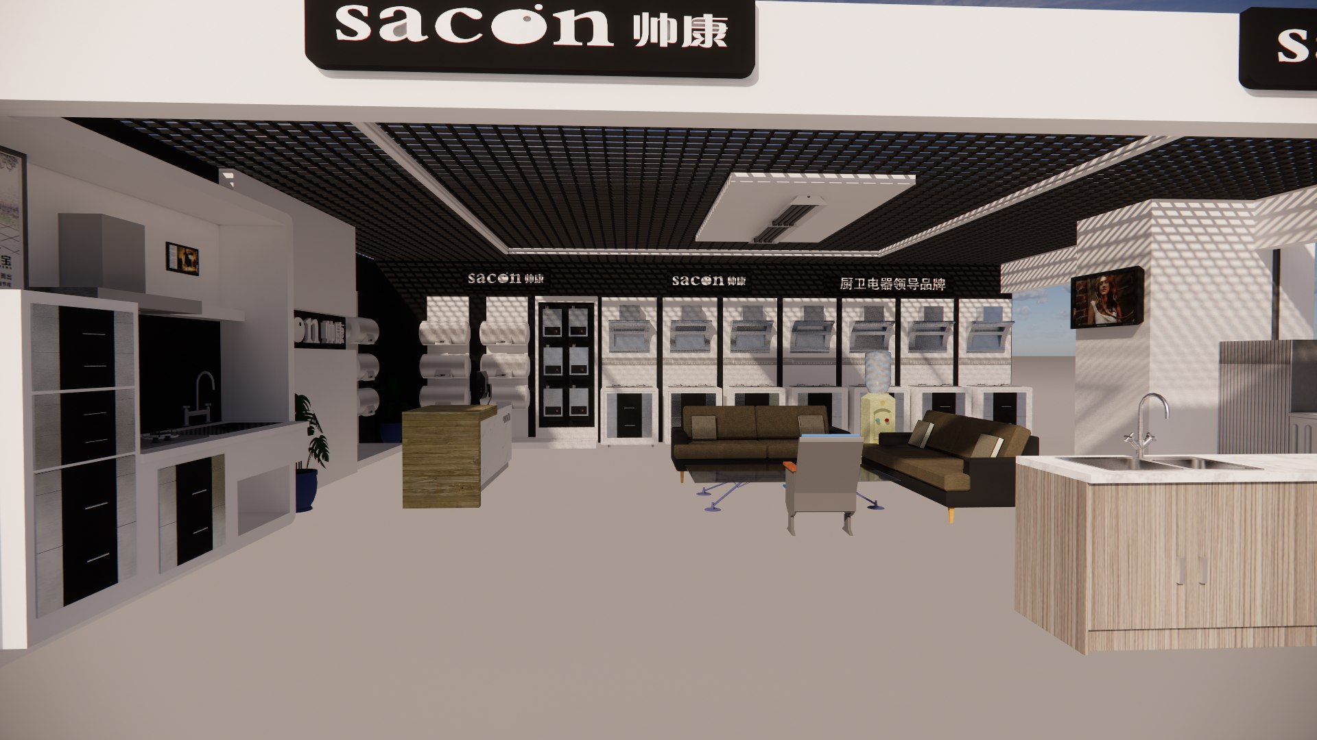 3D Model Booth Exhibition-A6 - TurboSquid 2100659