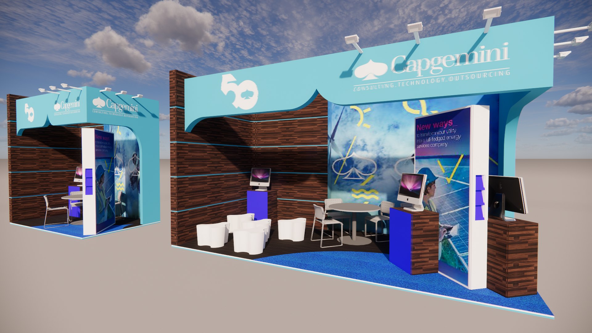 3D Model Booth Exhibition-A6 - TurboSquid 2100659