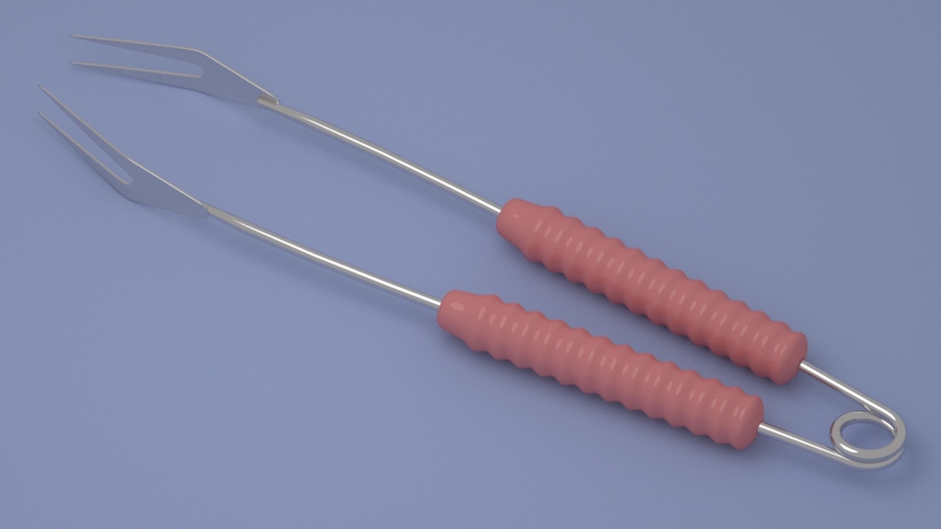 3d Tongs Model