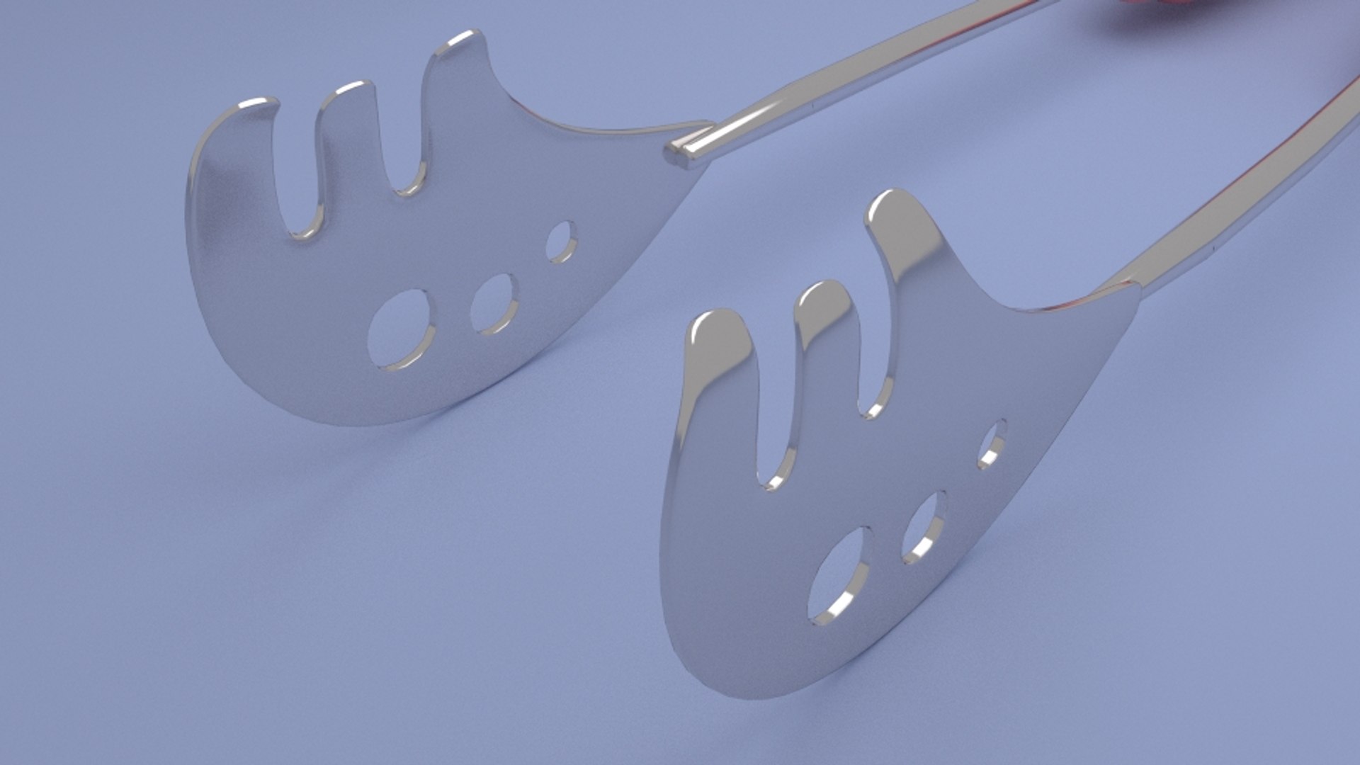 3d Tongs Model