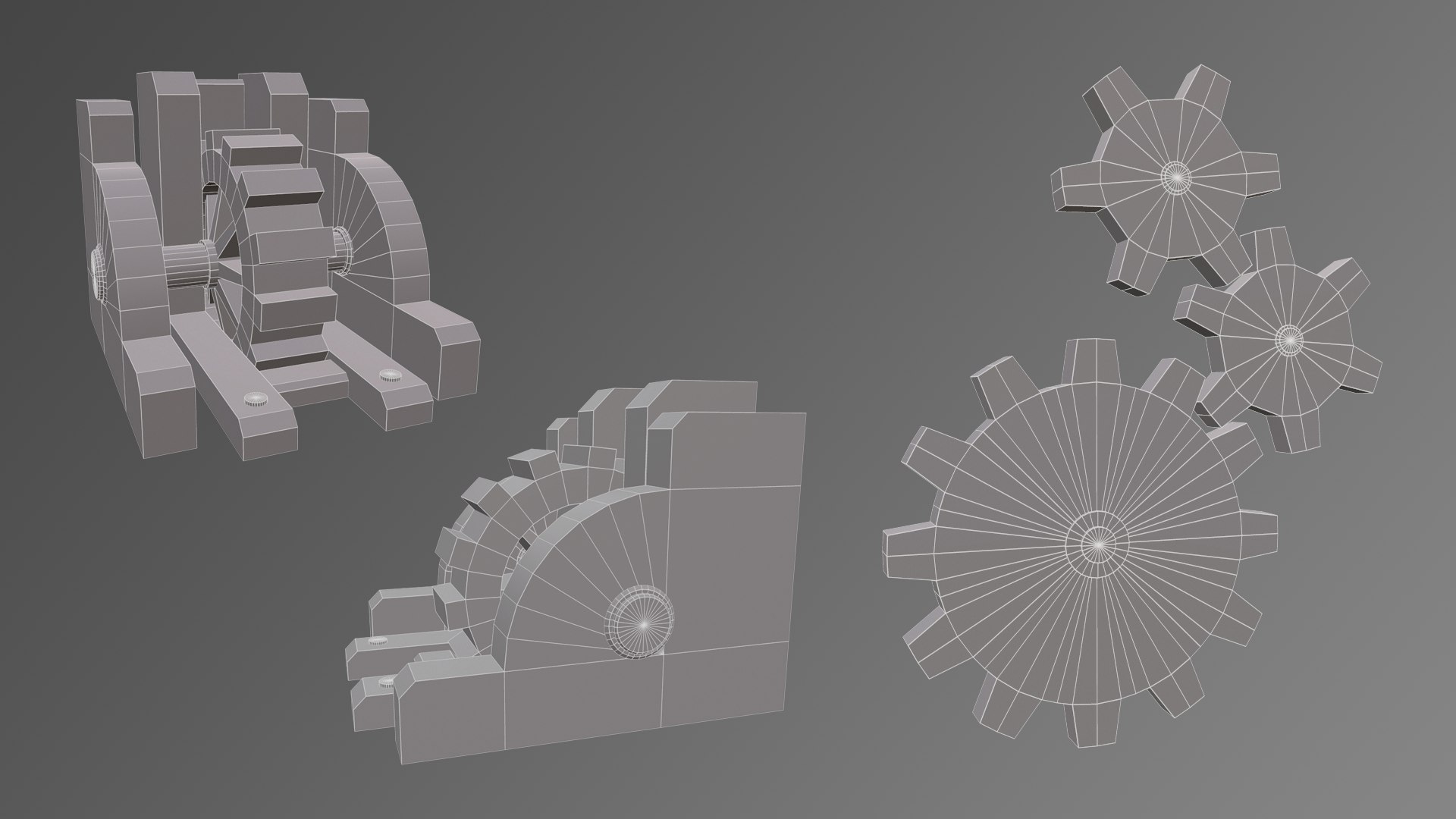 3D Gears Levers Mechanisms - TurboSquid 1525998