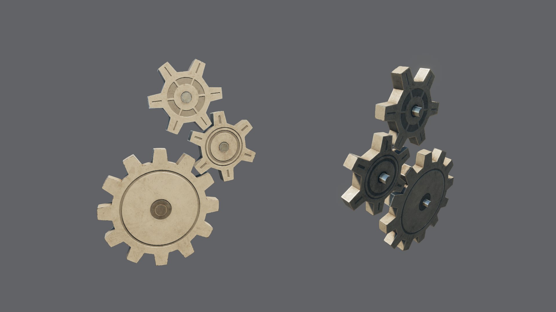 3D Gears Levers Mechanisms - TurboSquid 1525998