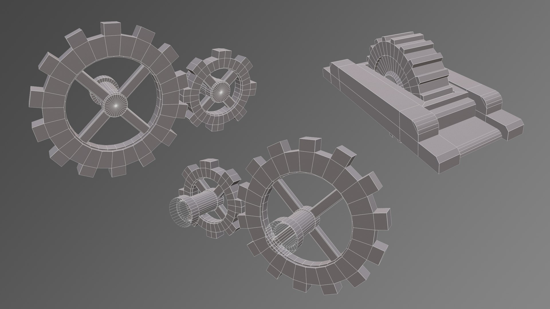 3D Gears Levers Mechanisms - TurboSquid 1525998