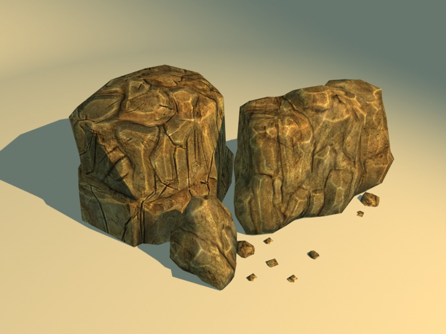 3d Obj Stone