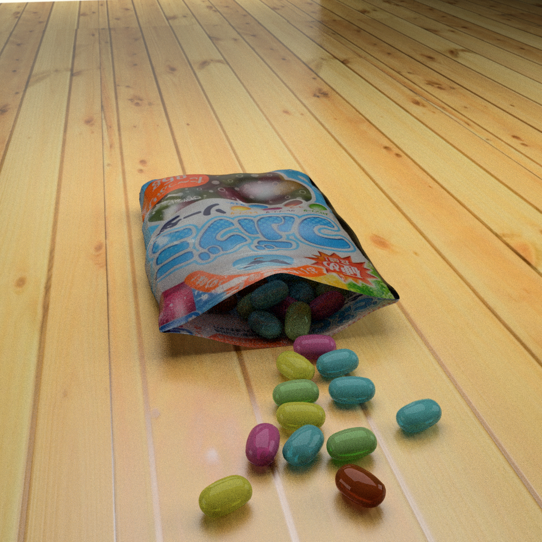 3d Model Bag Candy