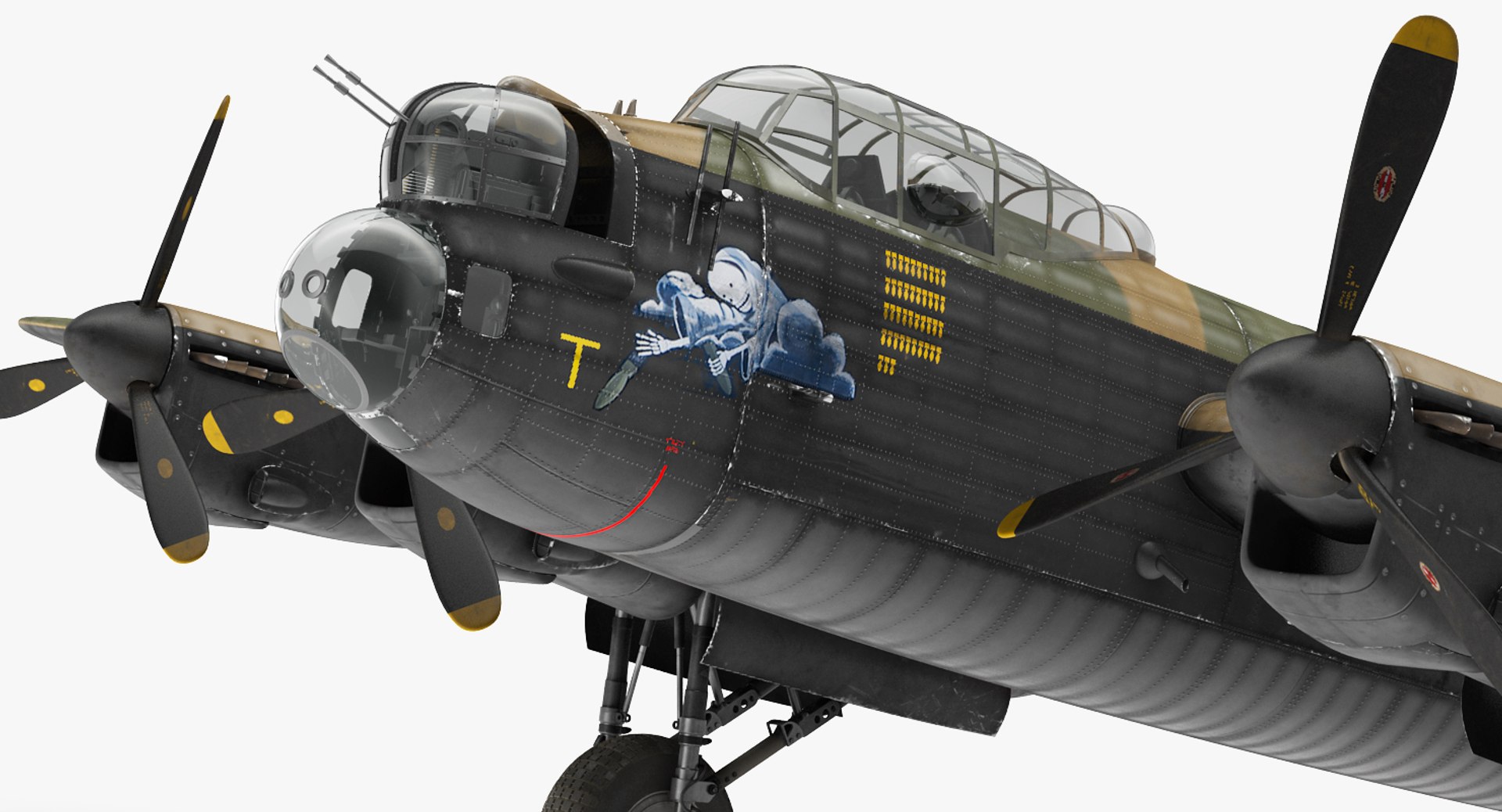 3D model british heavy bomber avro lancaster - TurboSquid 1168680