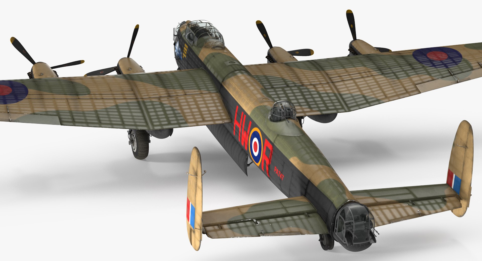3D model british heavy bomber avro lancaster - TurboSquid 1168680