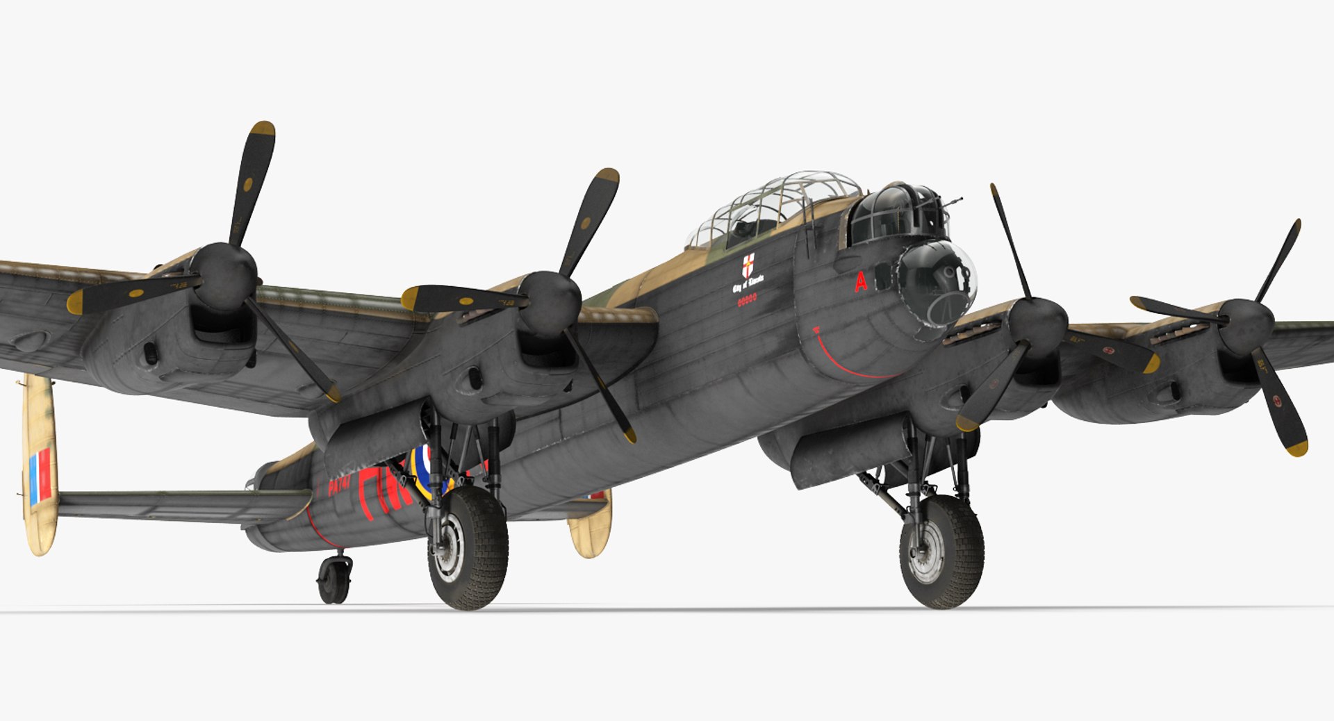 3D model british heavy bomber avro lancaster - TurboSquid 1168680
