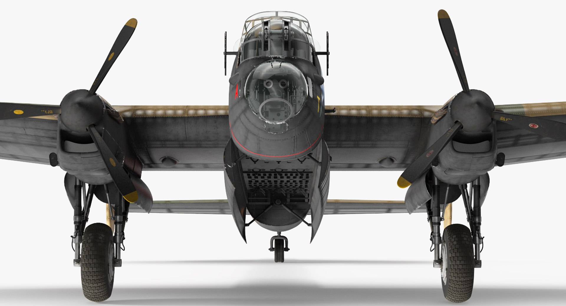 3D model british heavy bomber avro lancaster - TurboSquid 1168680