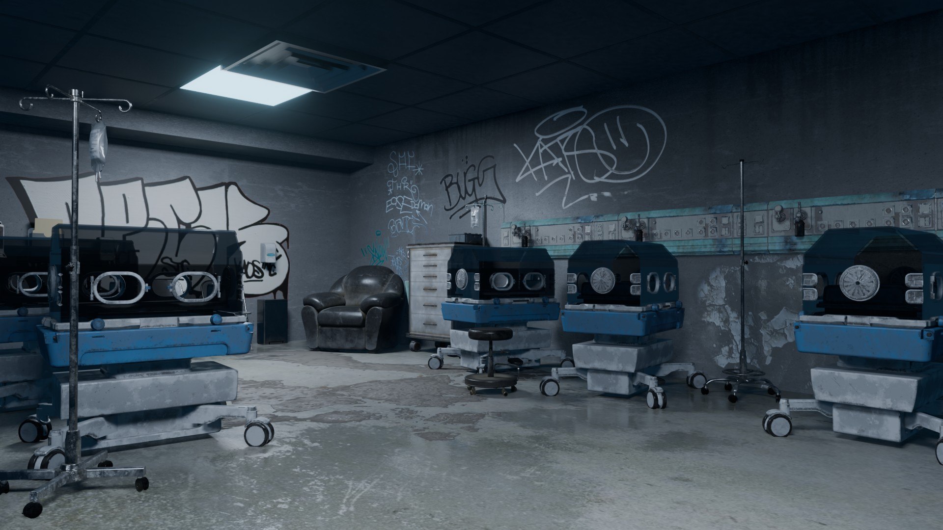 3D Model Hospital Incubator Room - TurboSquid 2257812
