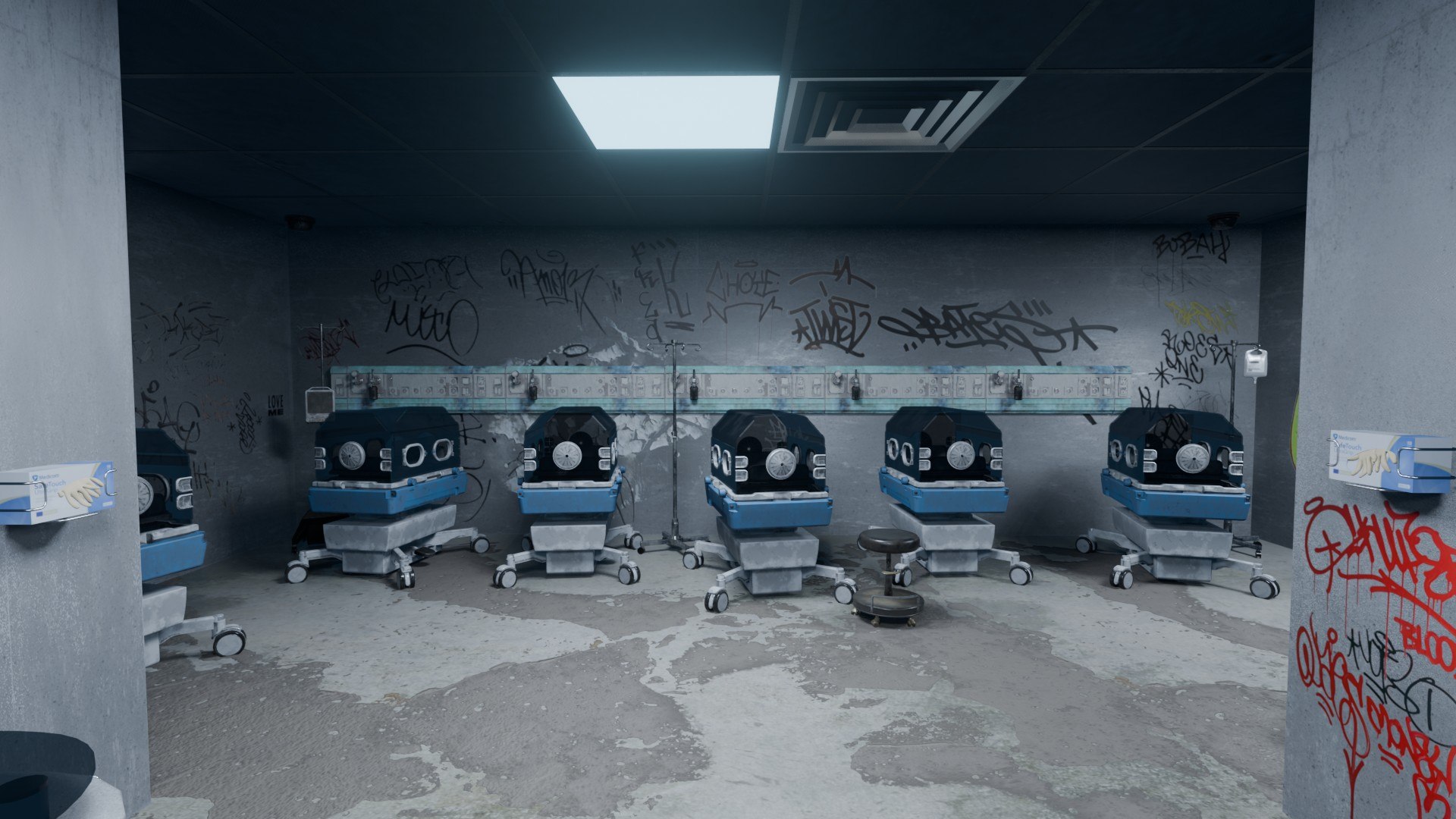 3D Model Hospital Incubator Room - TurboSquid 2257812