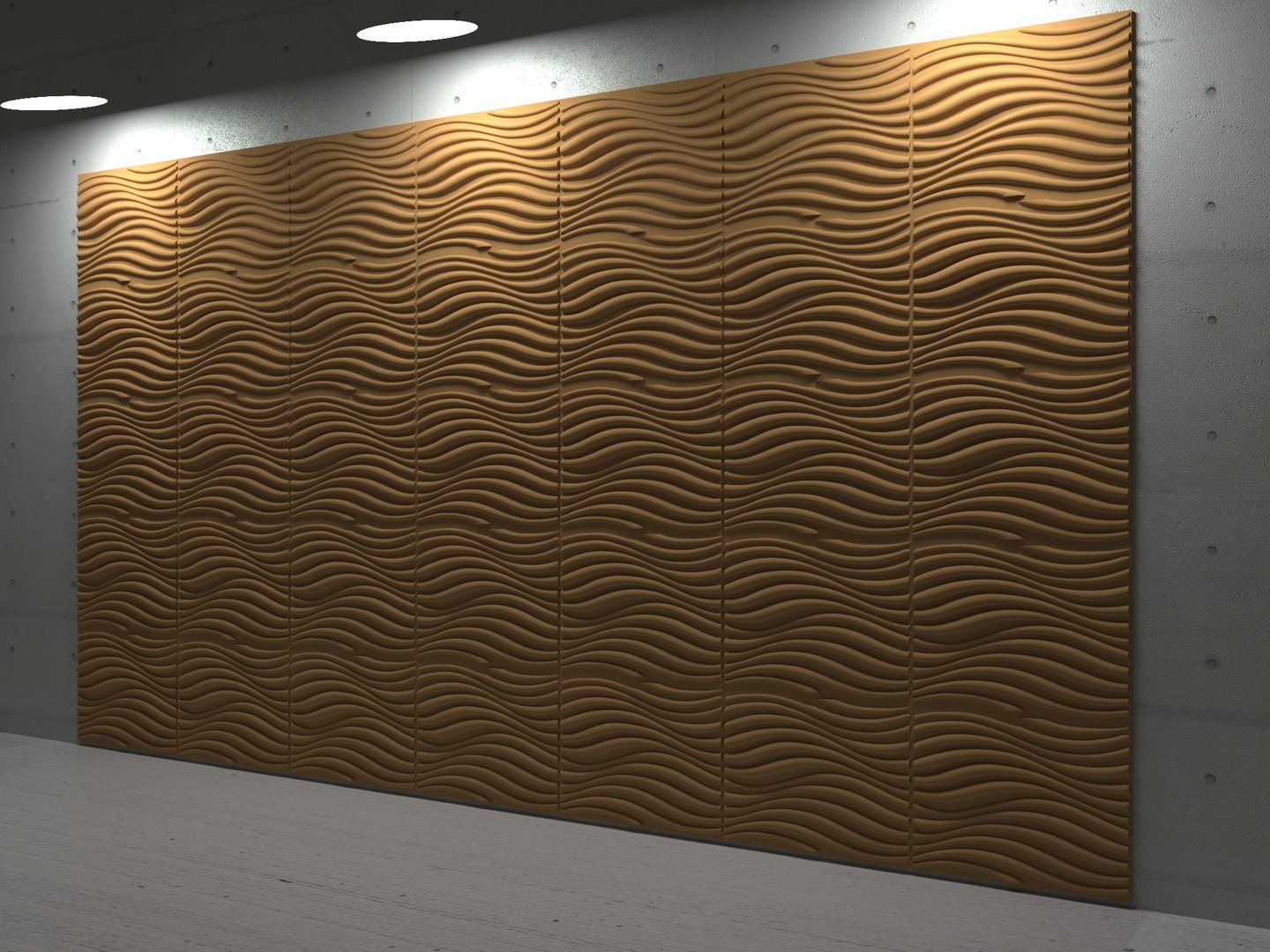 Cocktail Wave Wall Panel Model - TurboSquid 1778069
