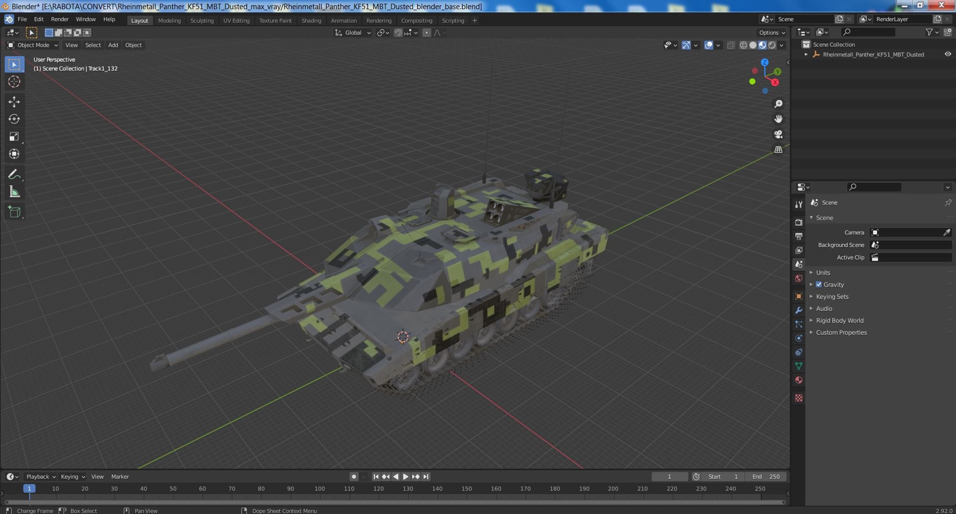 Rheinmetall Panther KF51 MBT Dusted Model - TurboSquid 2203757