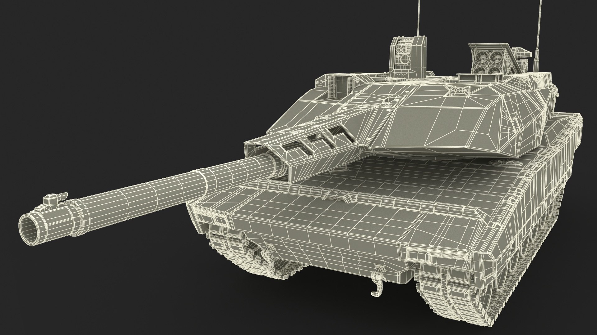 Rheinmetall Panther KF51 MBT Dusted Model - TurboSquid 2203757