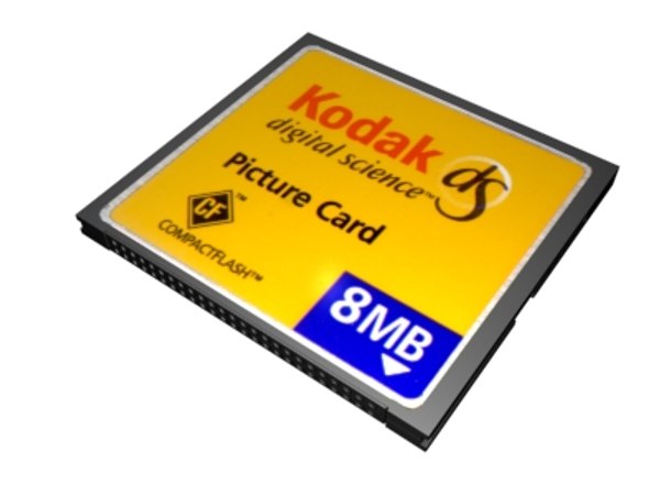 3ds max kodak card cf
