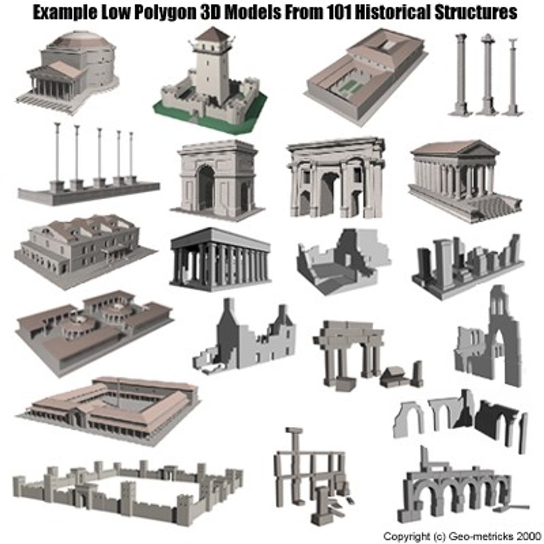 Polygons Structure 3d Model