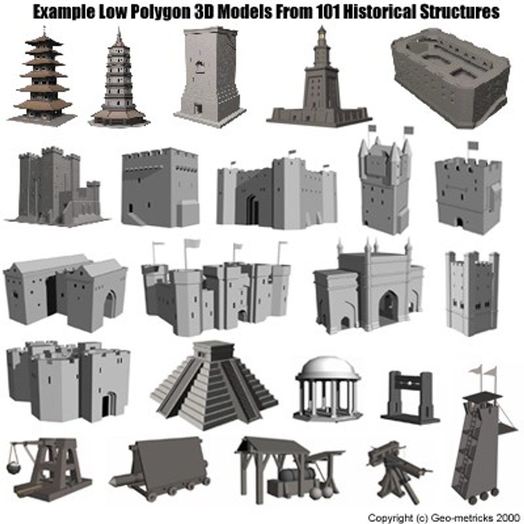 Polygons Structure 3d Model