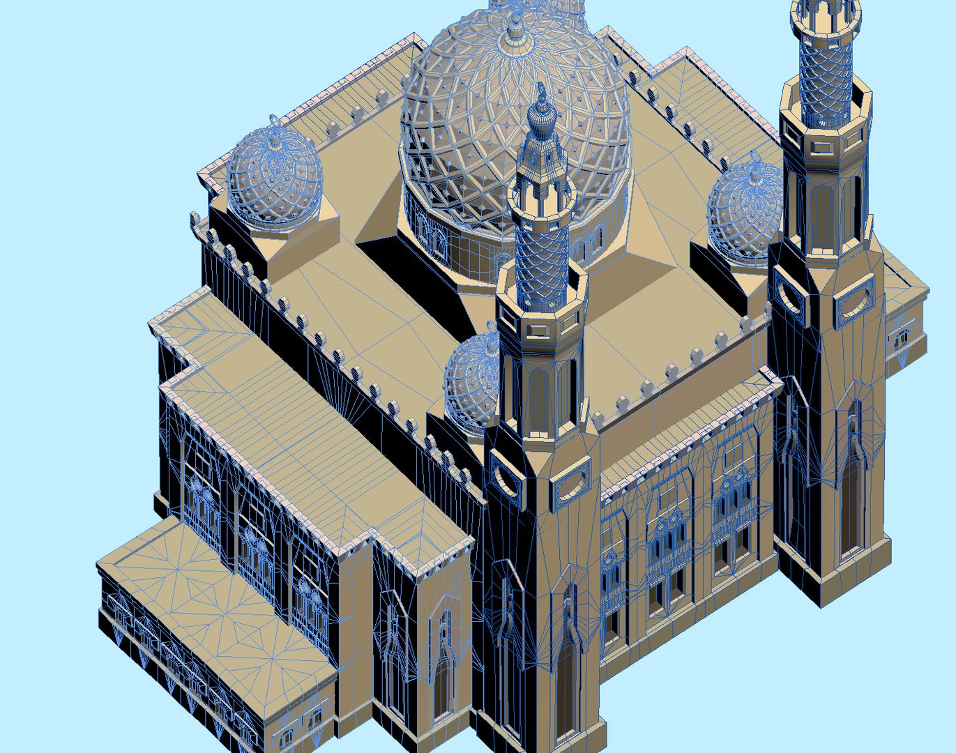 3D Model Mosque - TurboSquid 1518386