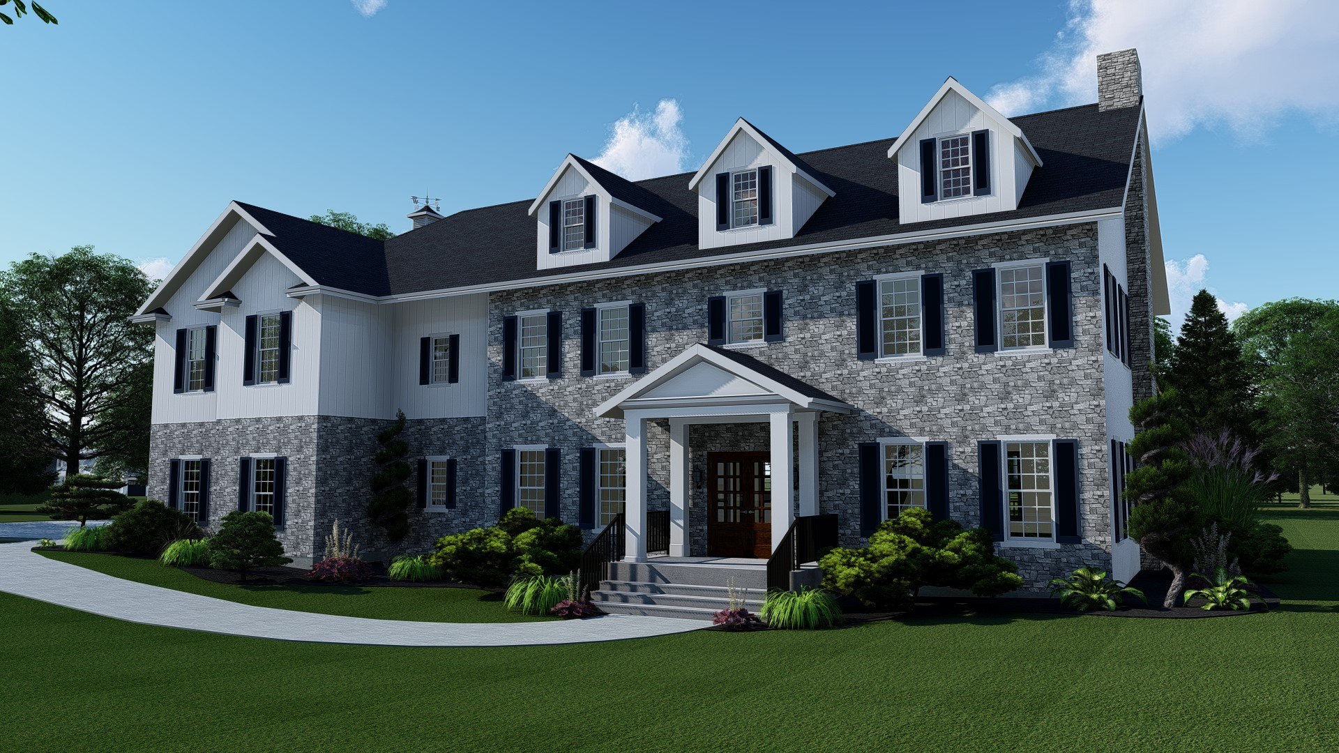 3D Story New England House - TurboSquid 1381638