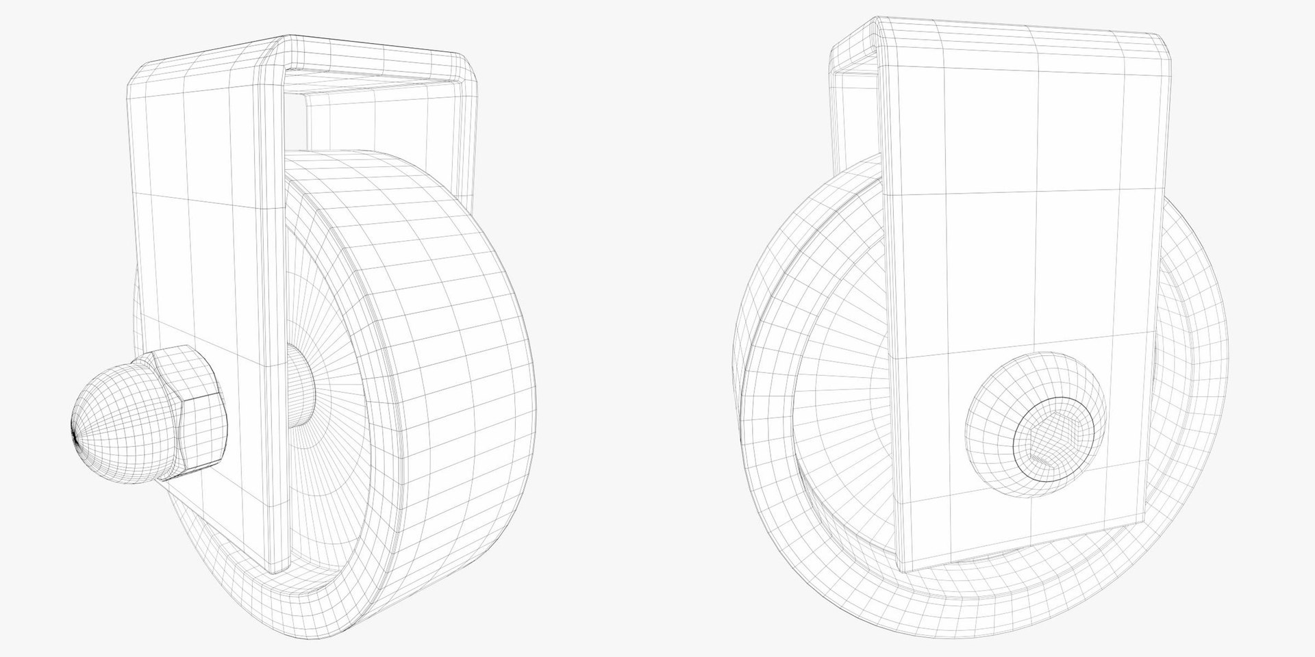 Small Plastic Wheel 3D Model - TurboSquid 1891455