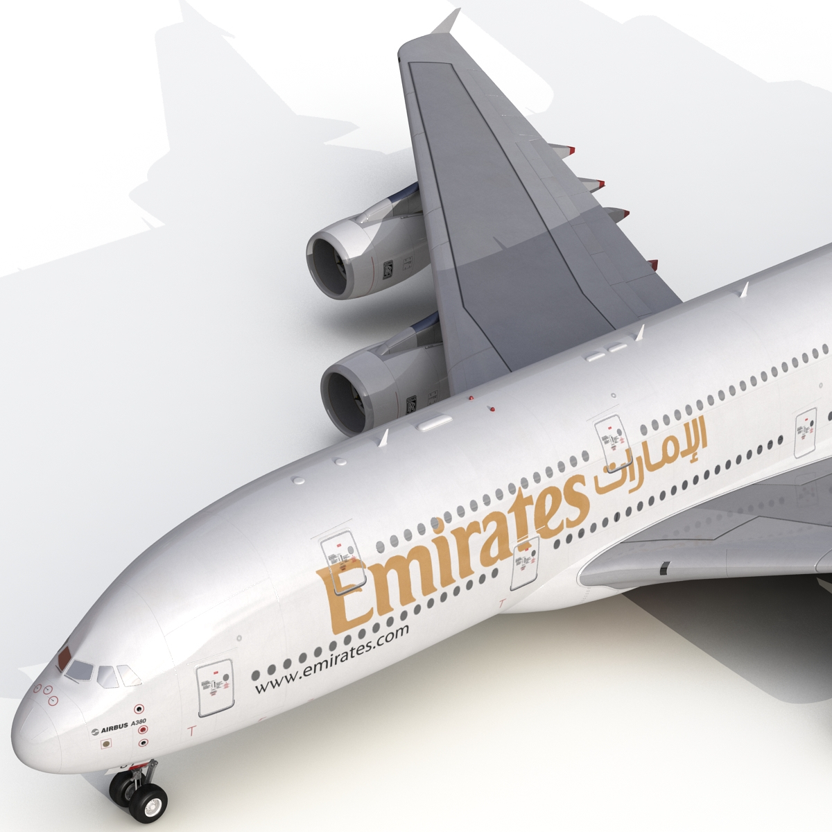 airbus a380-900 emirates 3d 3ds