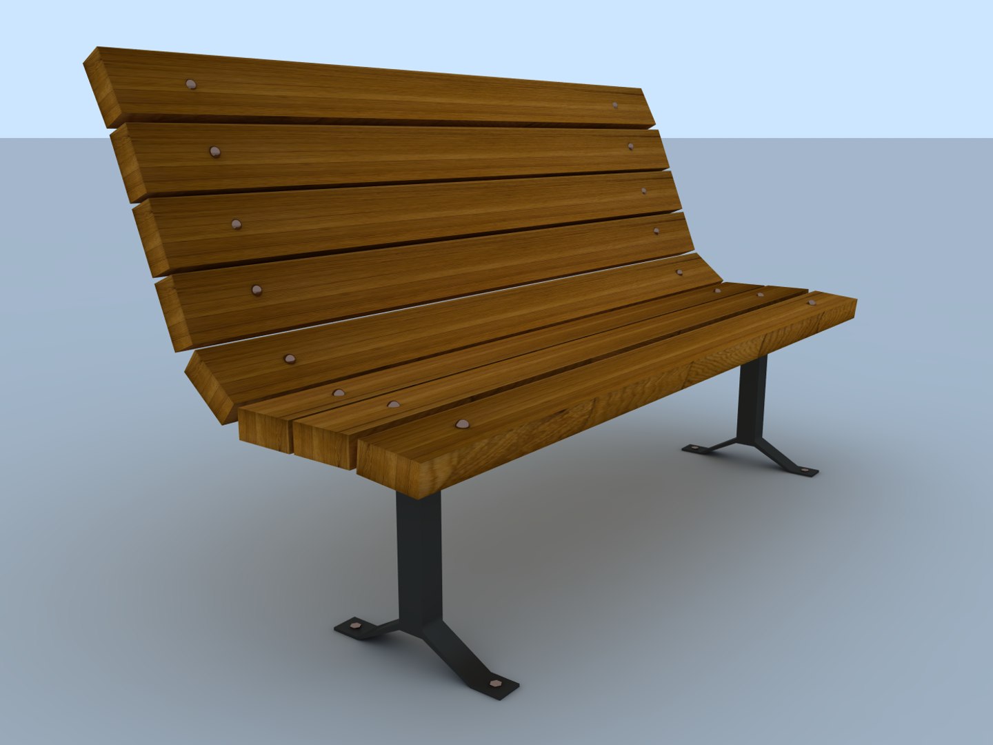 3d model bench