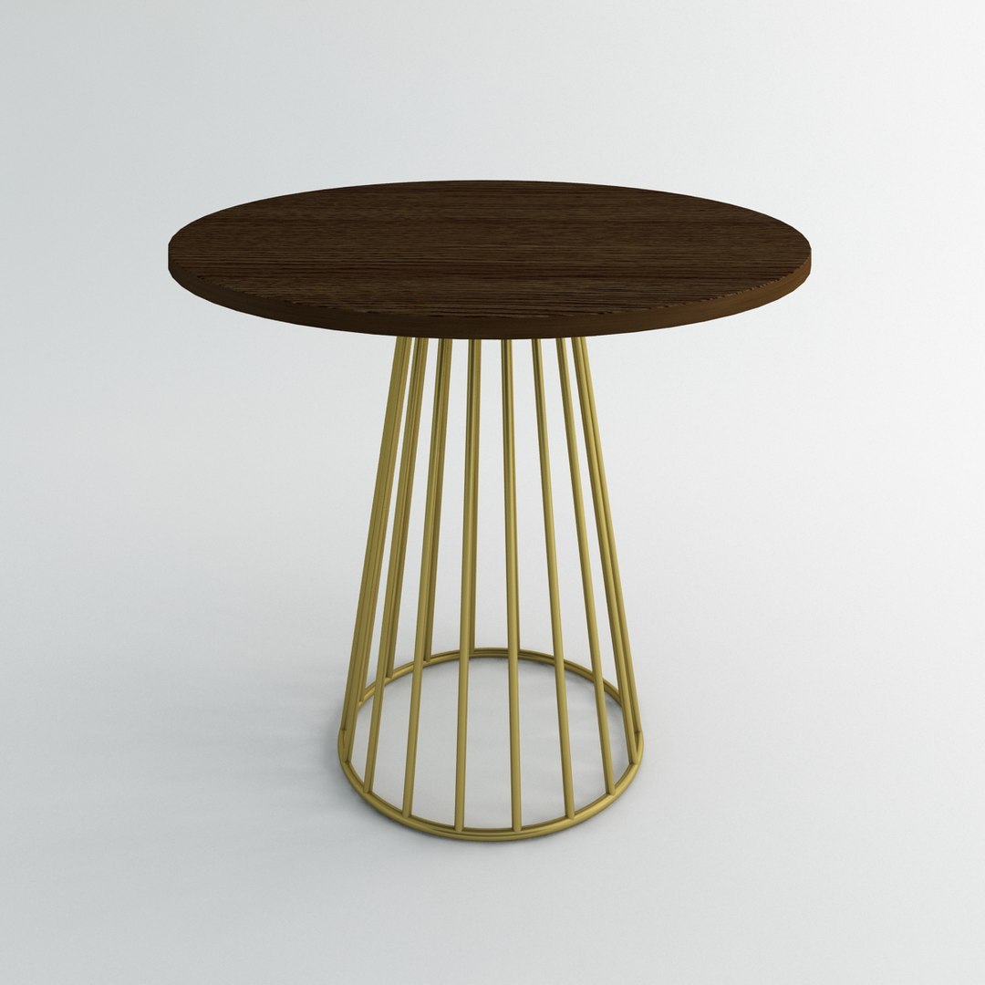 3d wired cafe table model