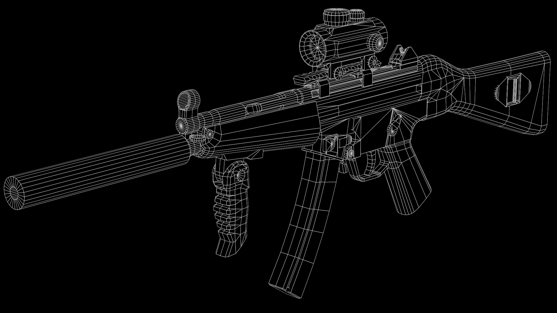 3D Mp5A2 Tactical - Low Poly Mobile Ready - TurboSquid 1975193
